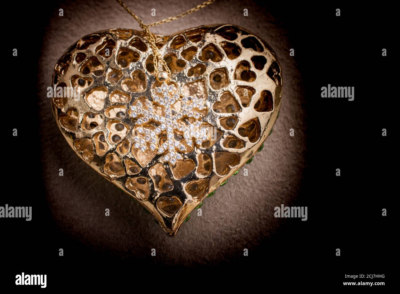 Heart shaped object in view as love conception Stock Photo - Alamy