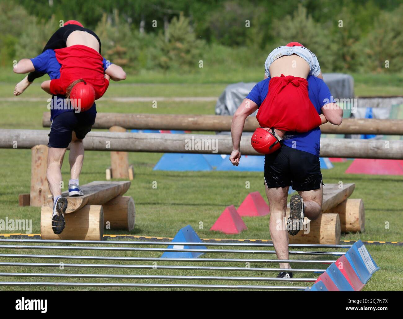 Wife carry racing hi-res stock photography and images - Alamy
