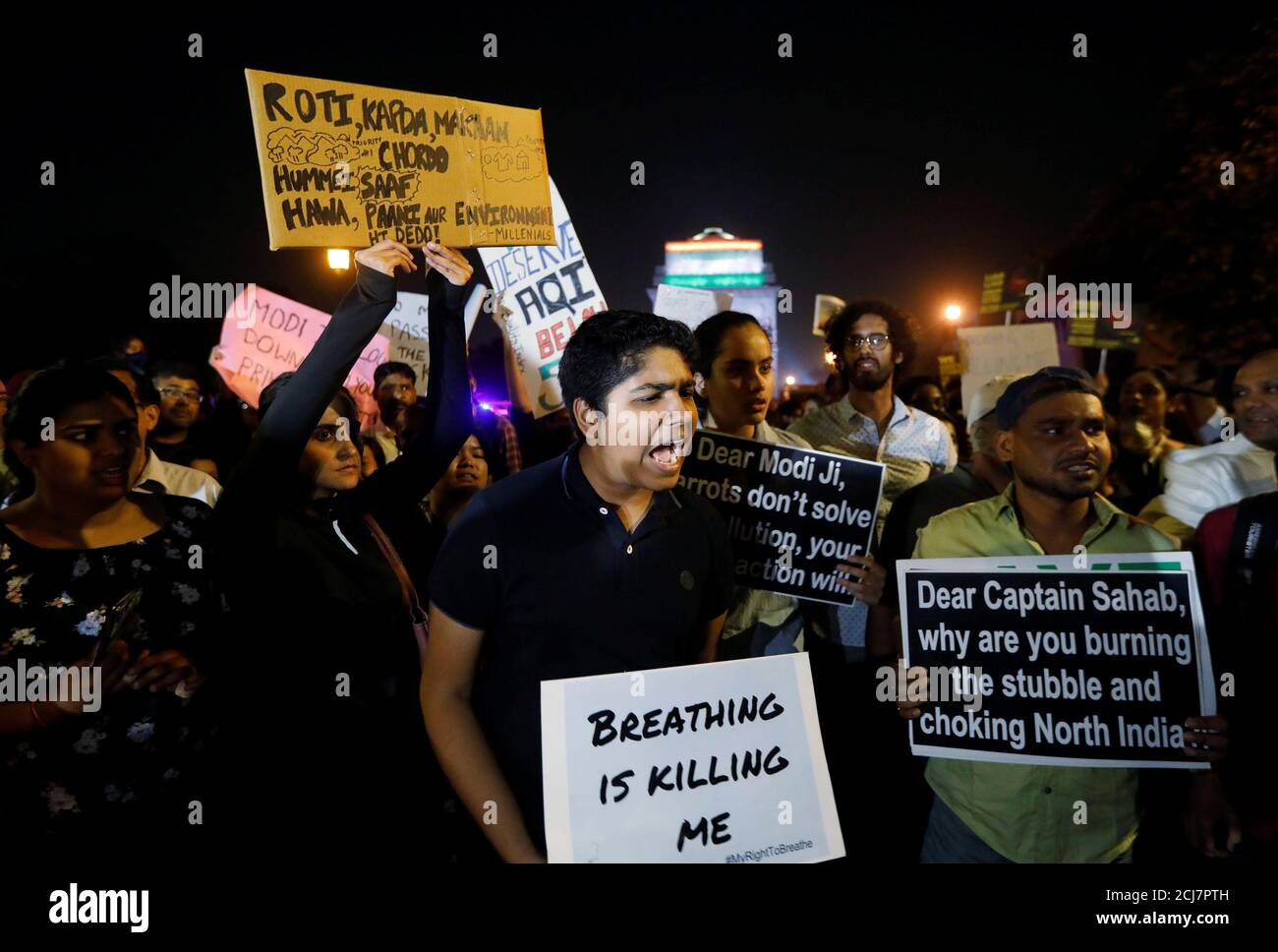 Air pollution protest india hi-res stock photography and images - Alamy