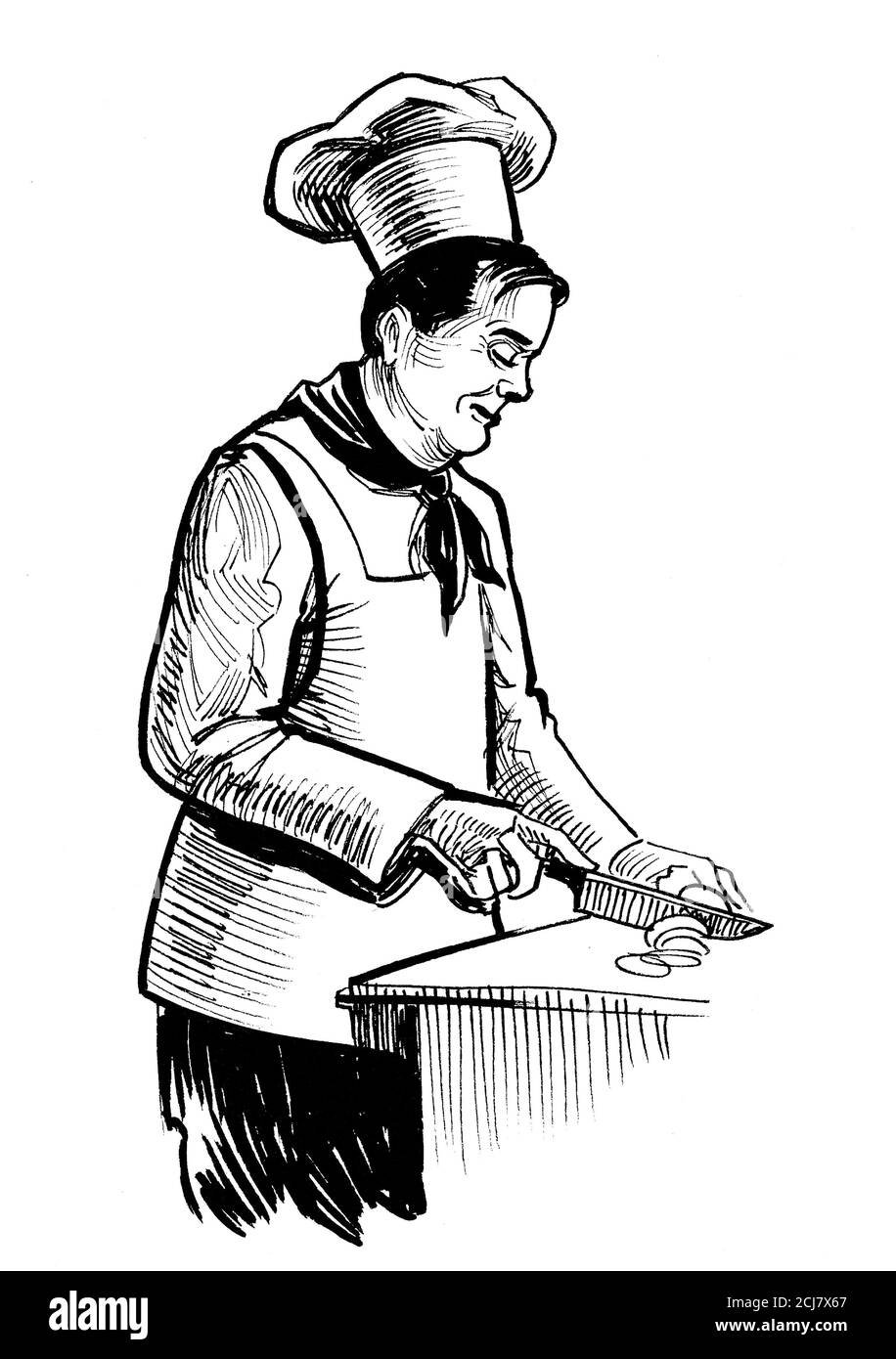 Black male man cooking Cut Out Stock Images & Pictures - Alamy