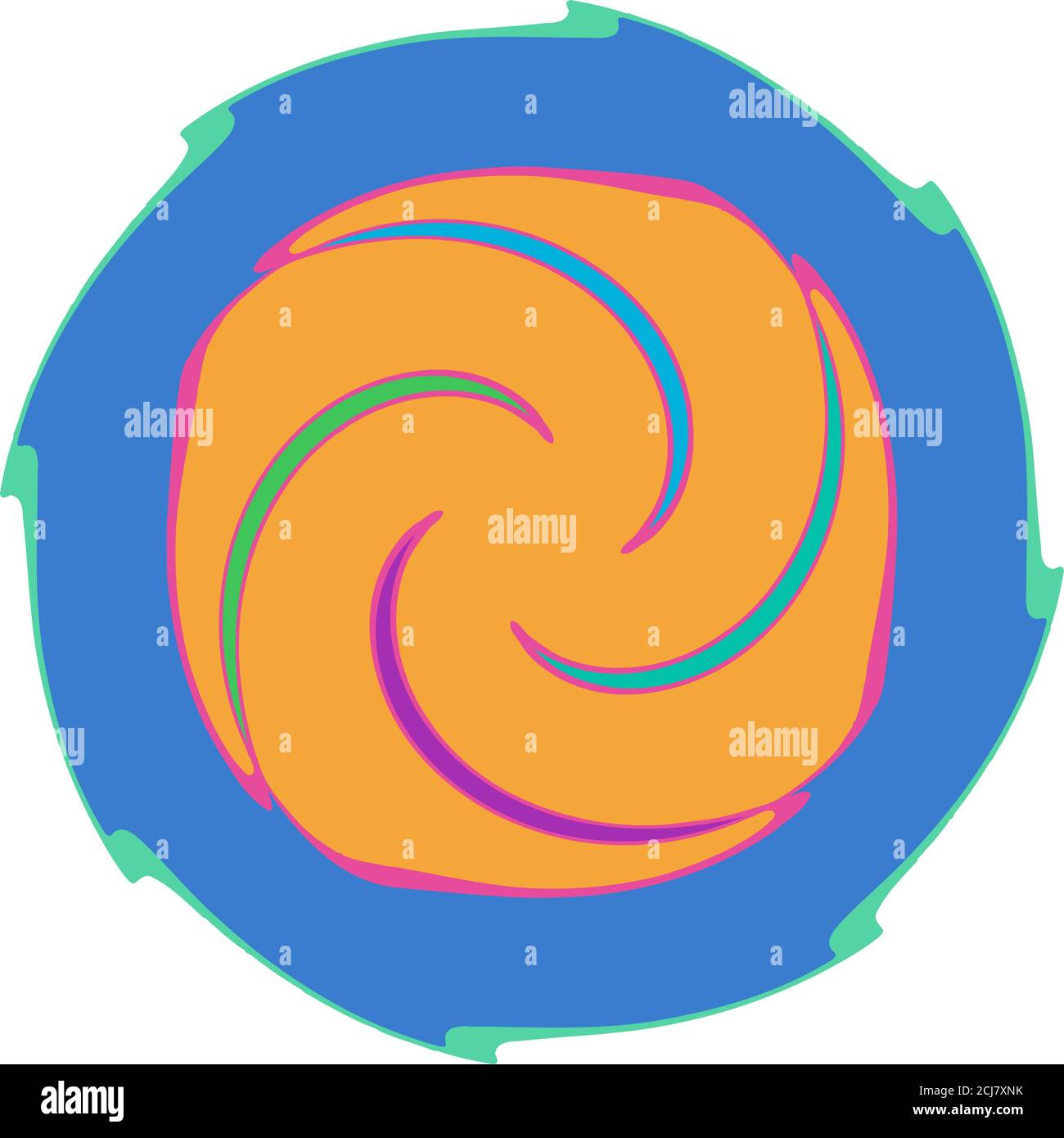 Abstract concentric, radial, concentric spiral, swirl, twirl and vortex ...