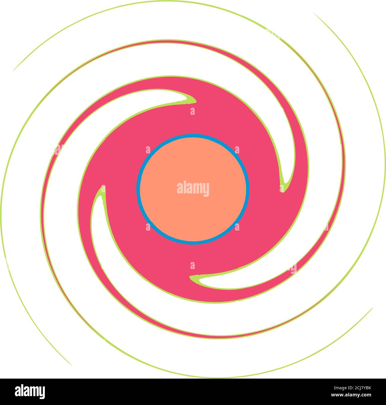 Abstract concentric, radial, concentric spiral, swirl, twirl and vortex ...