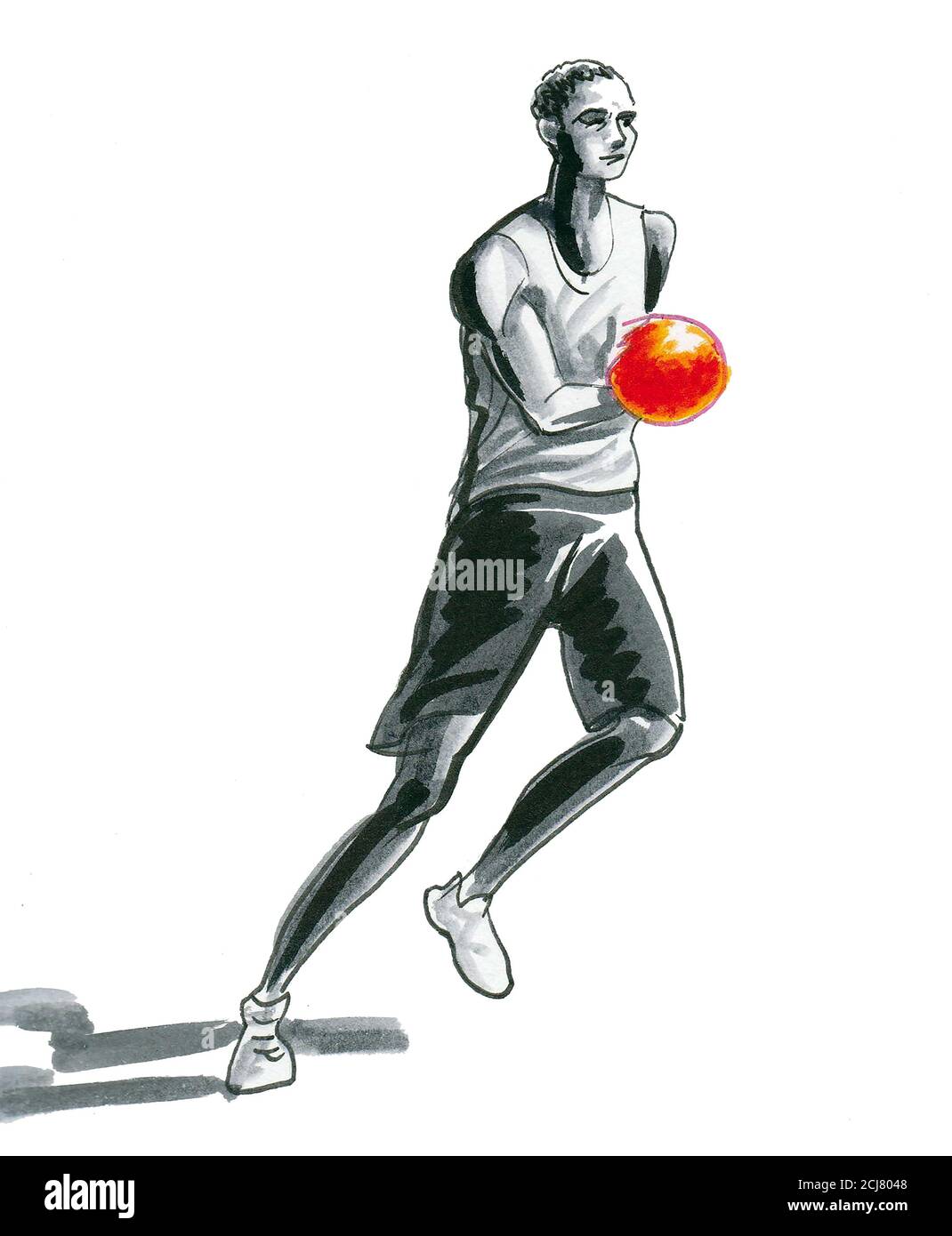 Basketball sketch hi-res stock photography and images - Alamy