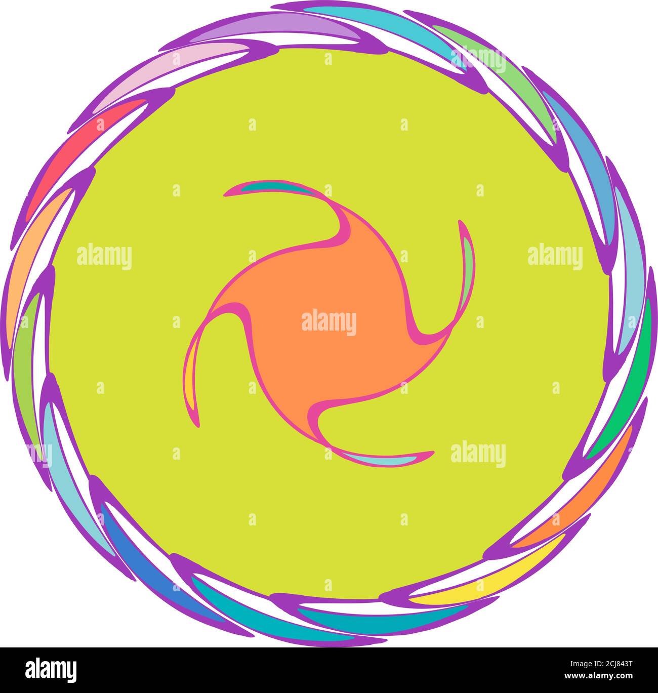 Abstract concentric, radial, concentric spiral, swirl, twirl and vortex ...