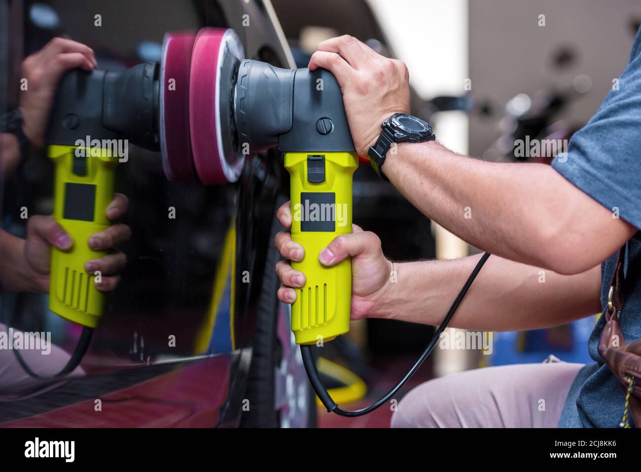 Polishing car body machine hi-res stock photography and images - Alamy