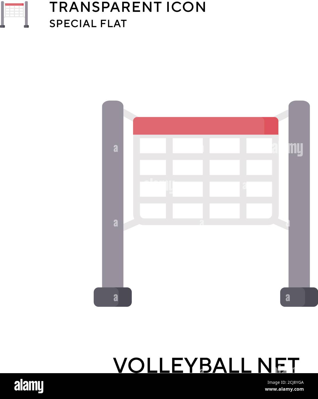 Volleyball net vector icon. Flat style illustration. EPS 10 vector ...