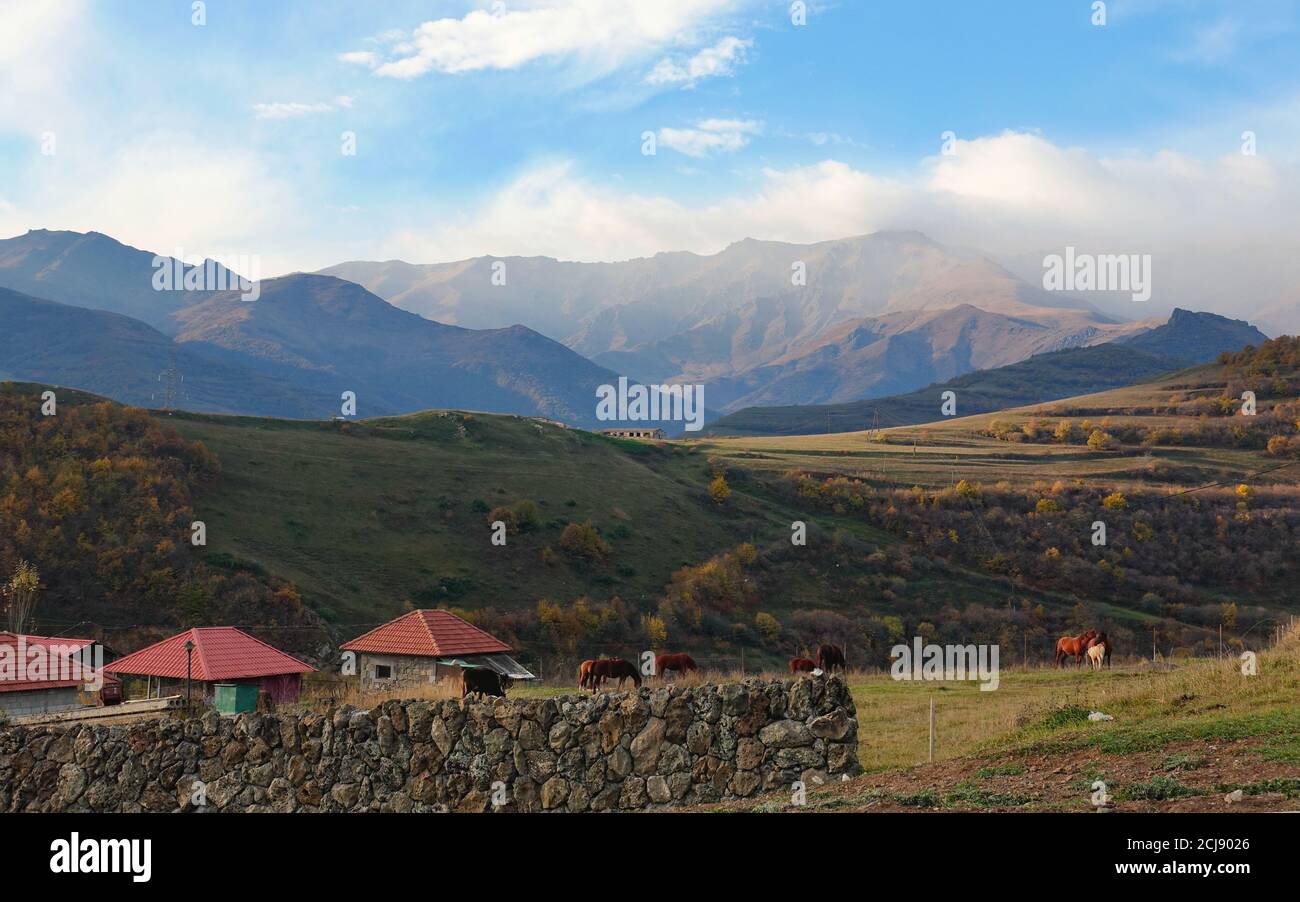The countryside of Armenia in Autumn Stock Photo - Alamy