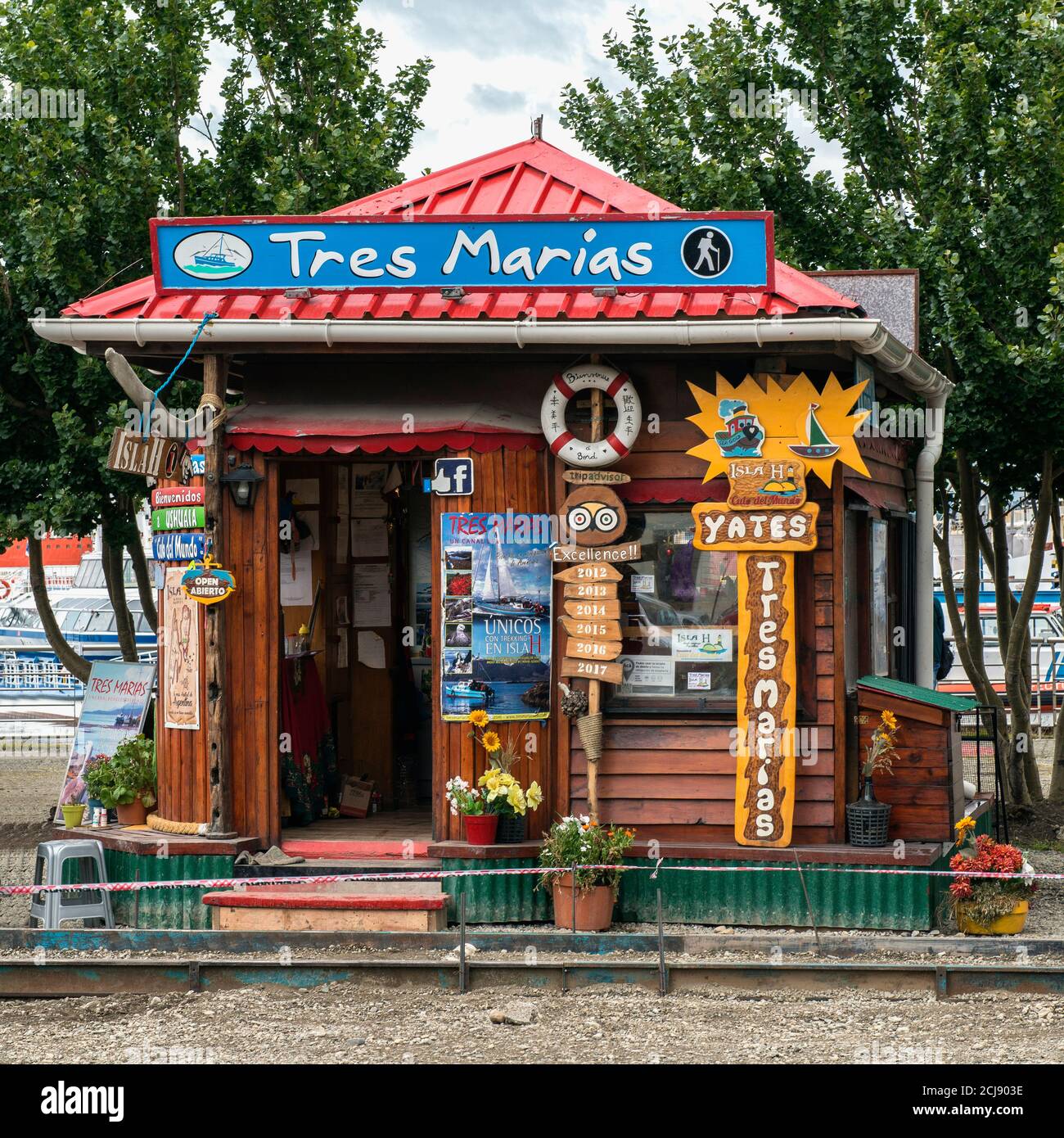 Excursion Booking Office in town of Ushuaia, Argentina, South America ...