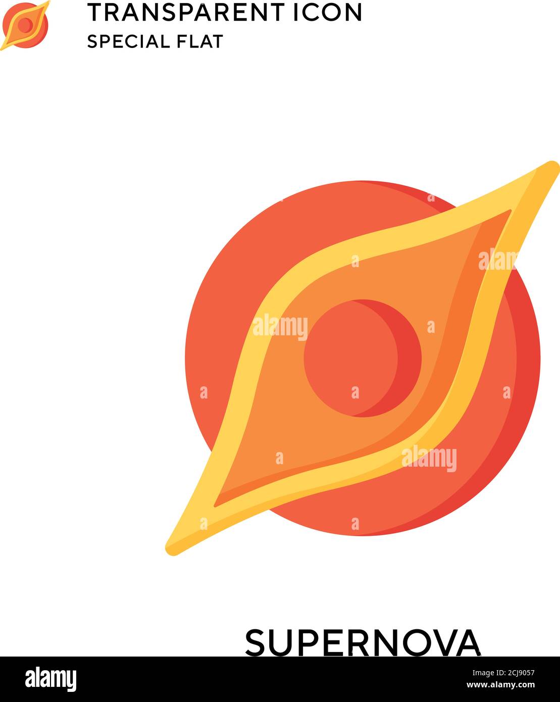 Supernova vector icon. Flat style illustration. EPS 10 vector Stock Vector Image & Art - Alamy