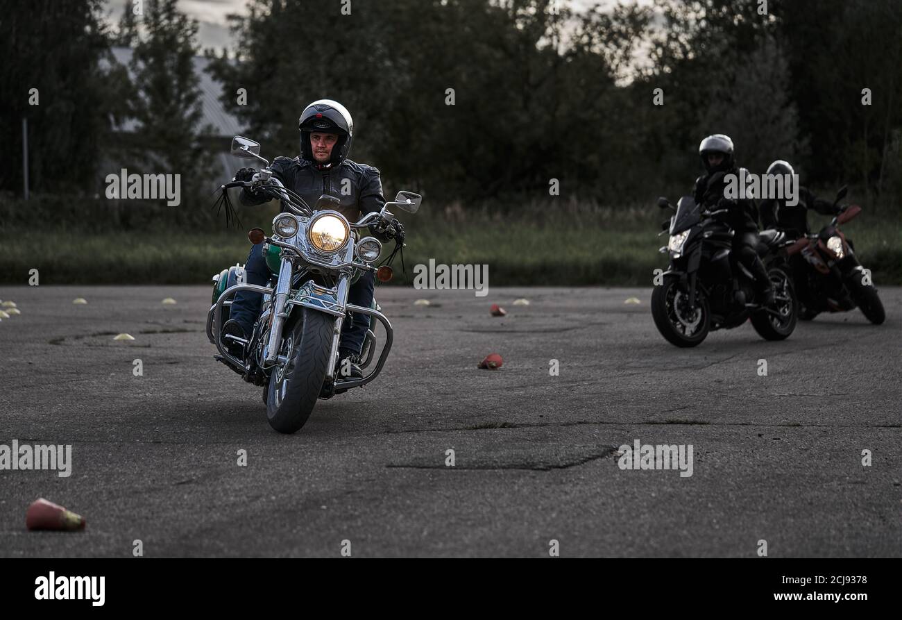 Man riding a chopper hi-res stock photography and images - Alamy