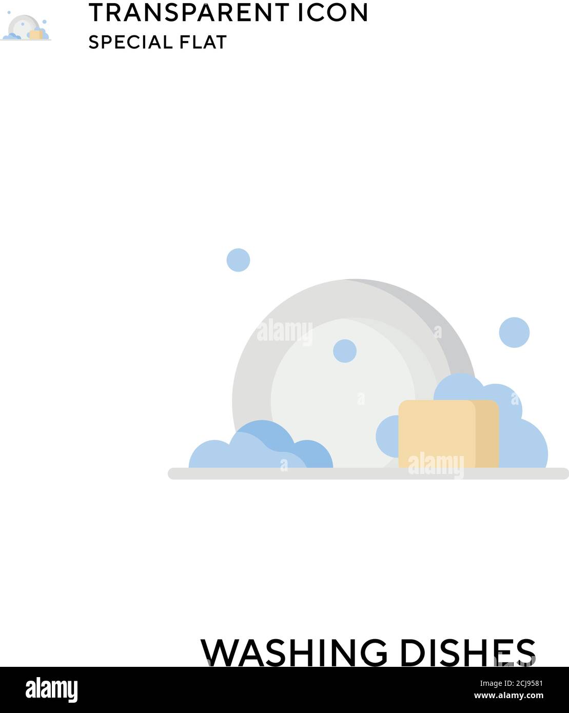 Woman washing up dishes sink Stock Vector Images - Alamy