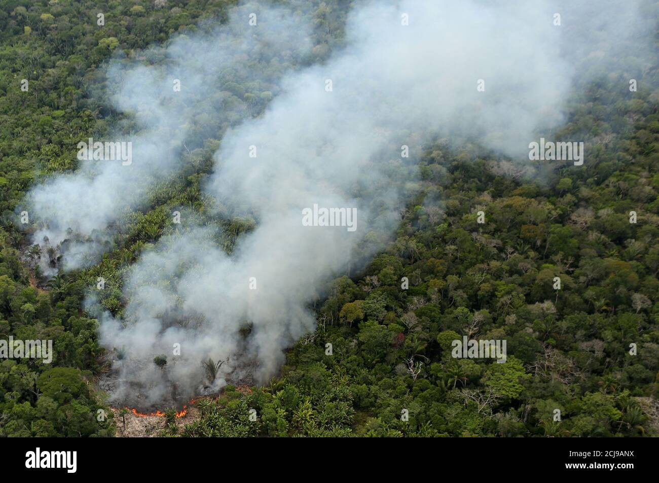 Amazon rainforest fire aerial 2019 hi-res stock photography and images ...