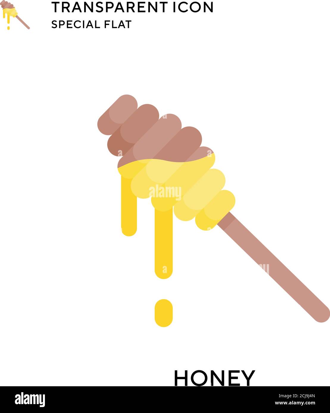Honey vector icon. Flat style illustration. EPS 10 vector Stock Vector ...