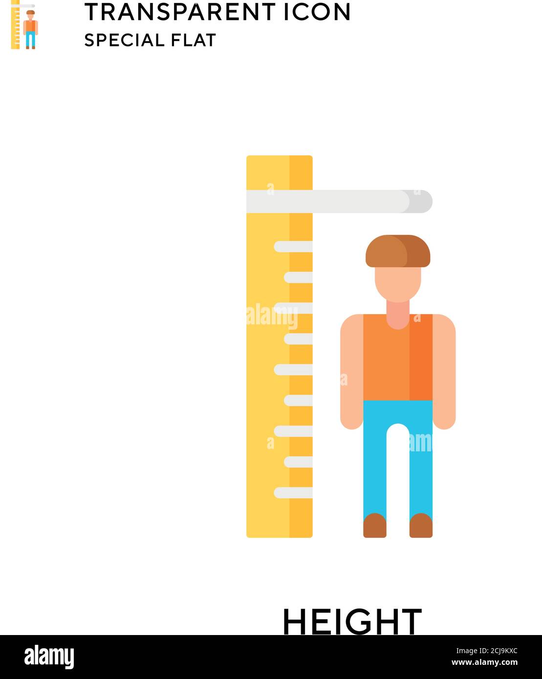 Measuring height length icon ruler hi-res stock photography and images ...