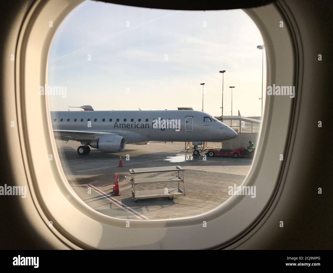 American airlines window hi-res stock photography and images - Alamy