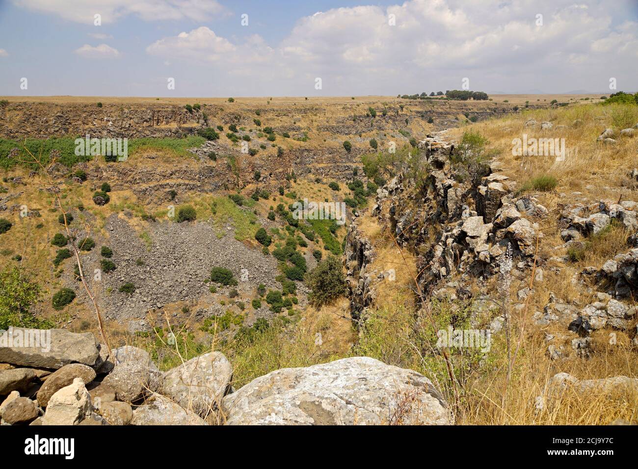 The view of the Golan from the Gamla nature reserve and Second Temple ...