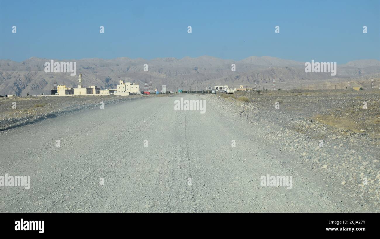 Amazing travel in the desert road in oman. vehicles. Muscat, oman : 16 ...