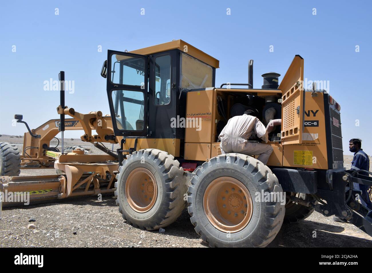 Amazing travel in the desert road in oman. vehicles. Muscat, oman : 16 ...