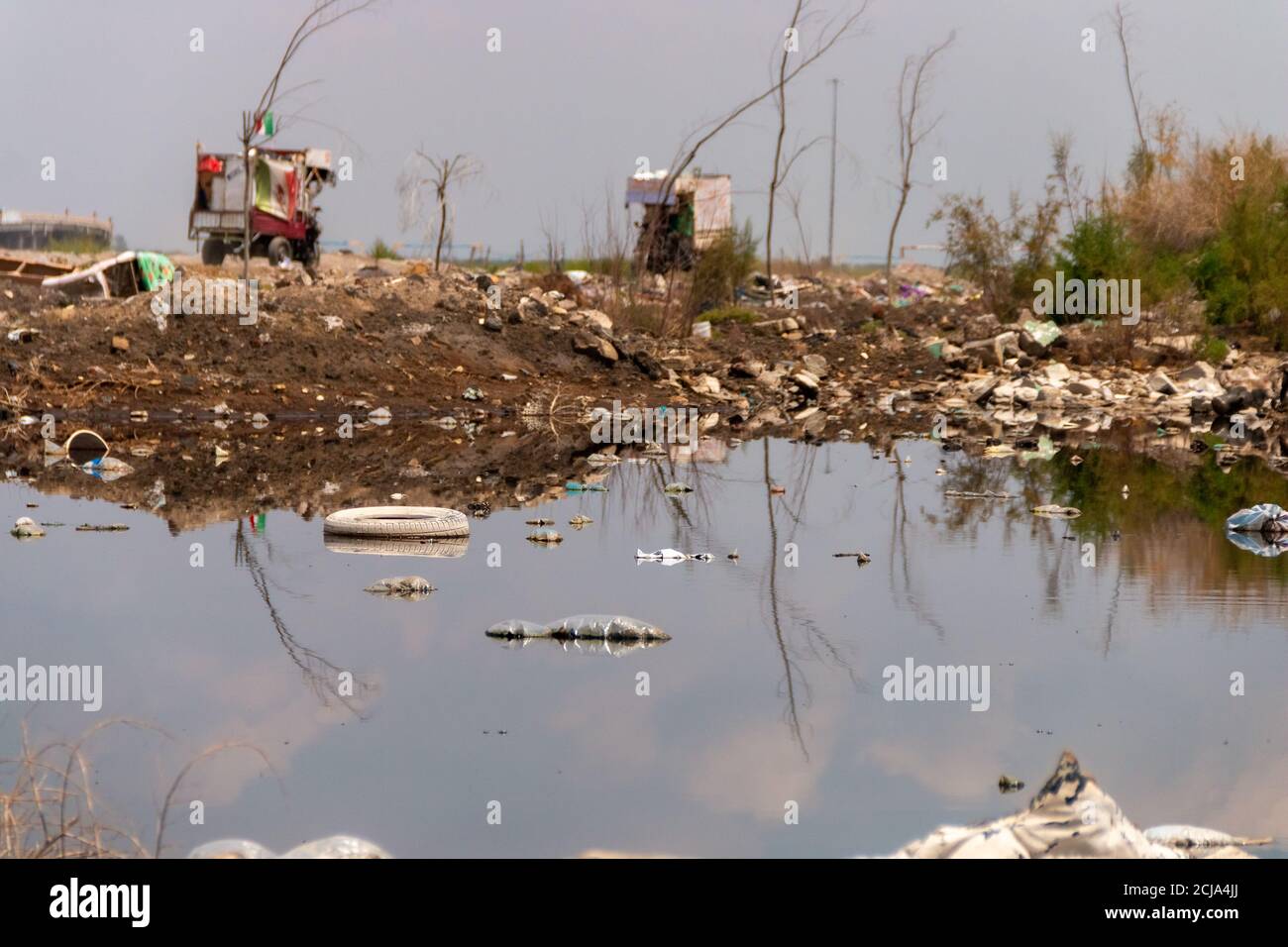 CDMX. Mexico September, 10, 2020. A huge landfill for waste disposal ...