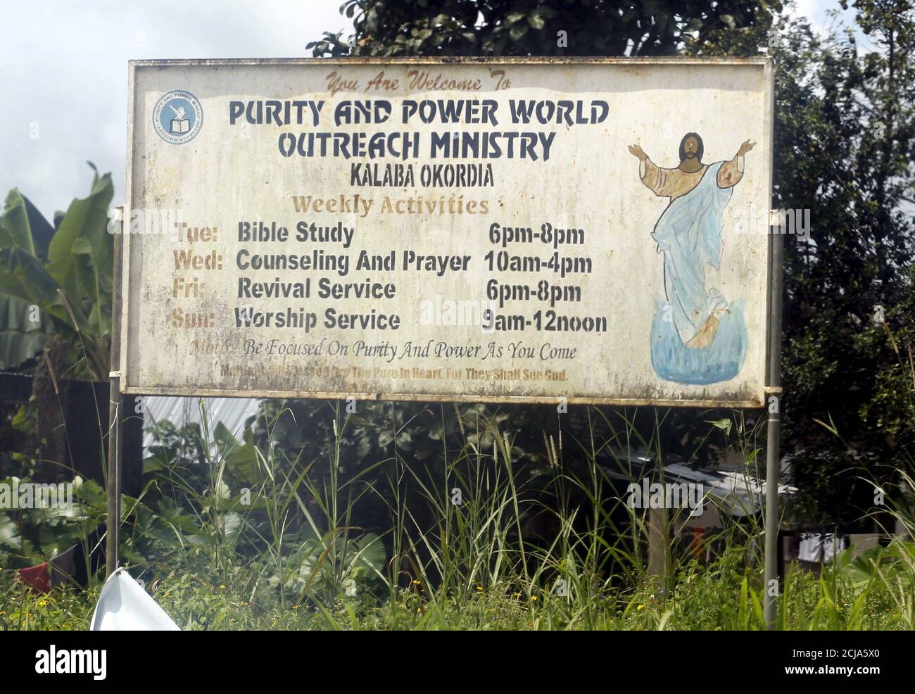 Nigeria road sign hi-res stock photography and images - Alamy