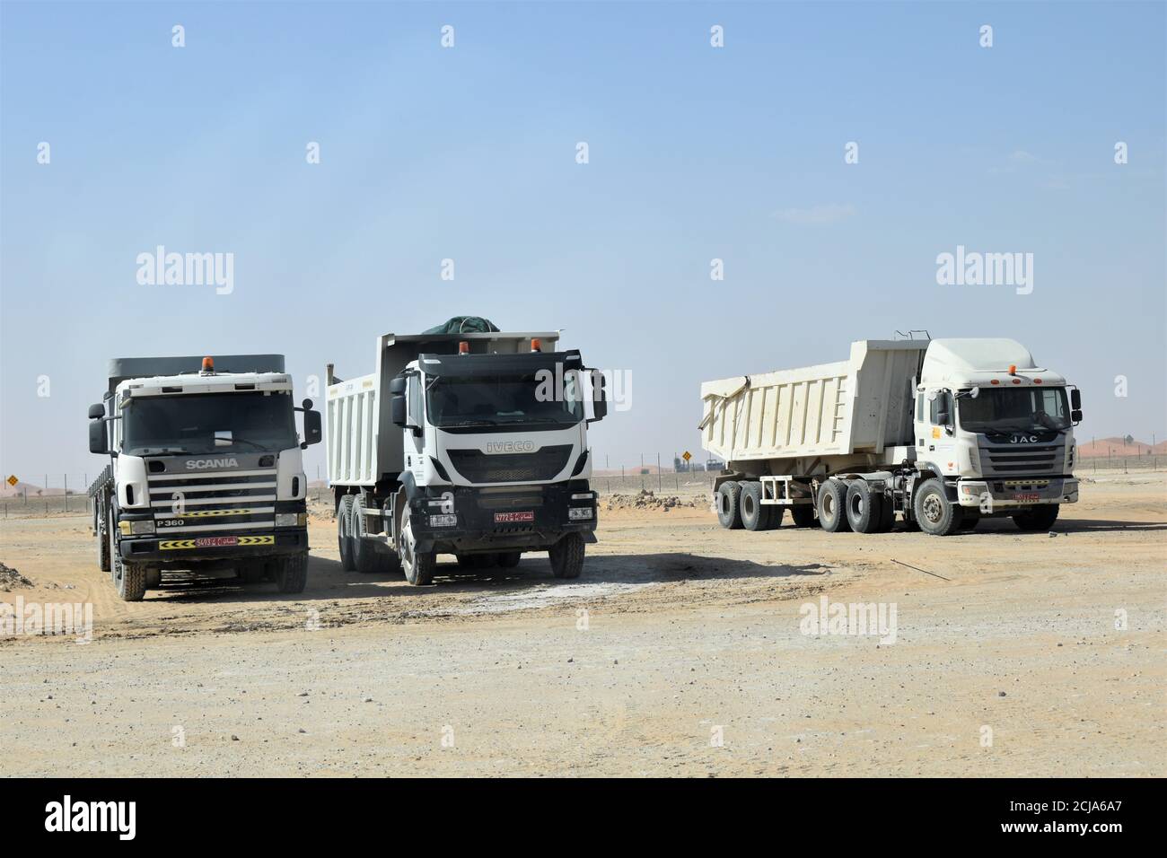 Amazing travel in the desert road in oman. vehicles. Muscat, oman : 16 ...