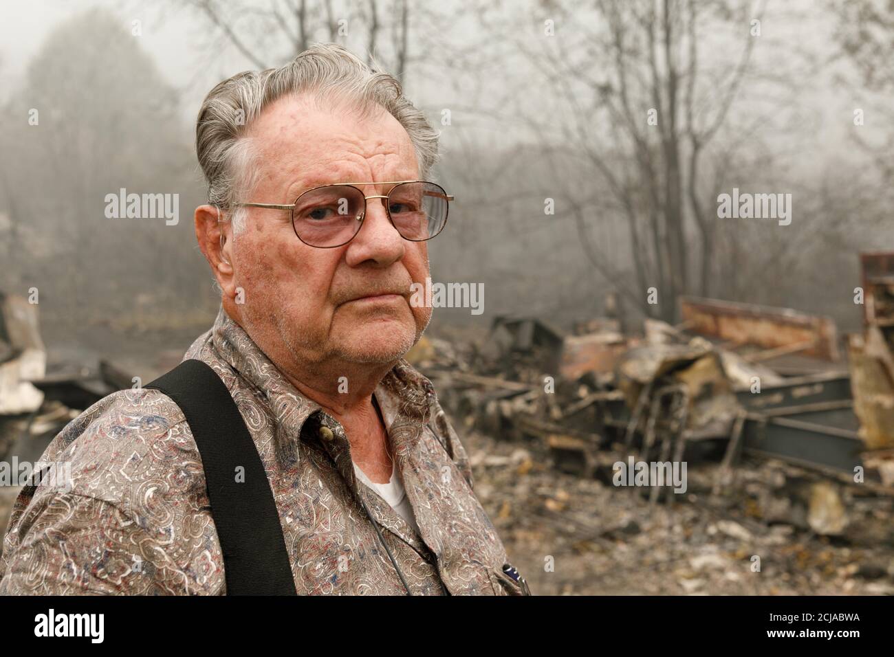Estacada, USA. 14th Sep, 2020. Larry Weyand lived here with his wife ...