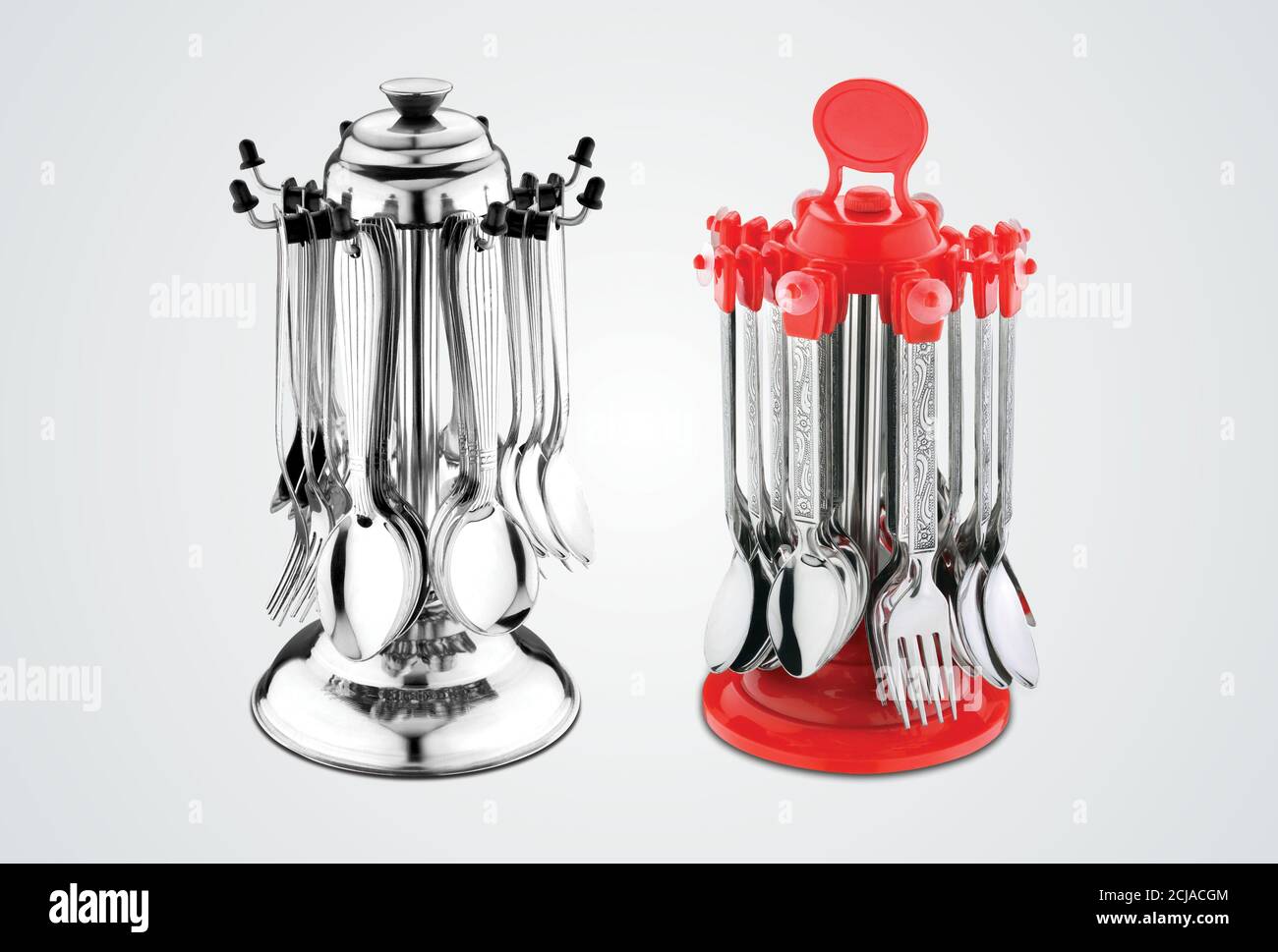 spoons, a Set of cutlery with stacked knifes, forks, spoons and tea ...