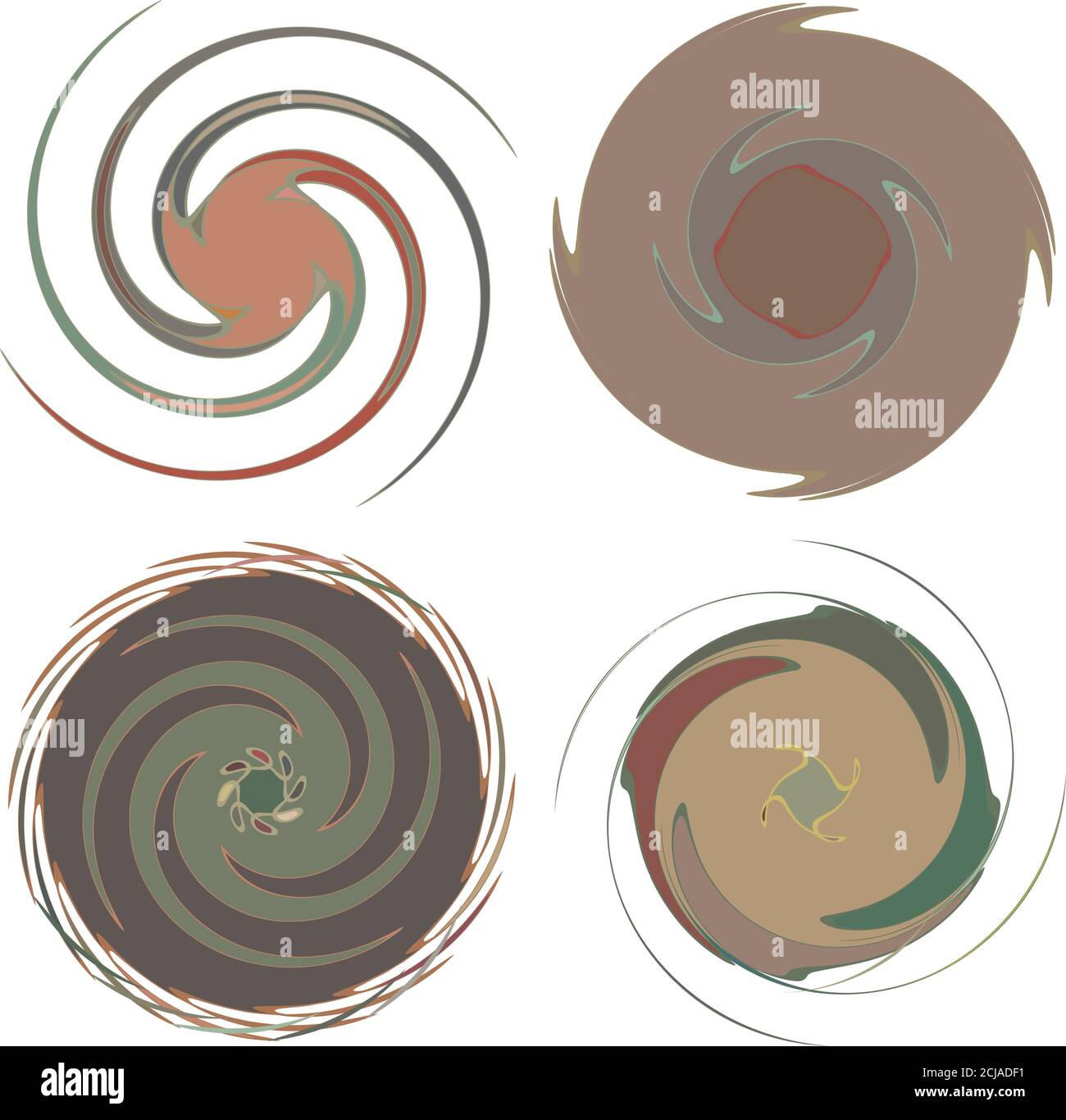 Abstract concentric, radial, concentric spiral, swirl, twirl and vortex ...