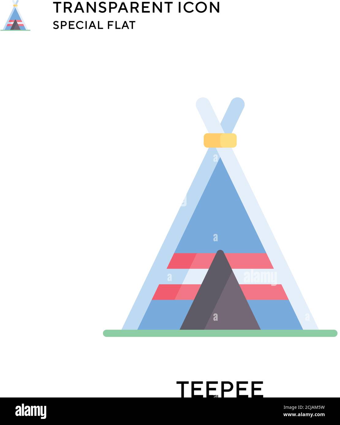 Teepee icon vector vectors hi-res stock photography and images - Alamy