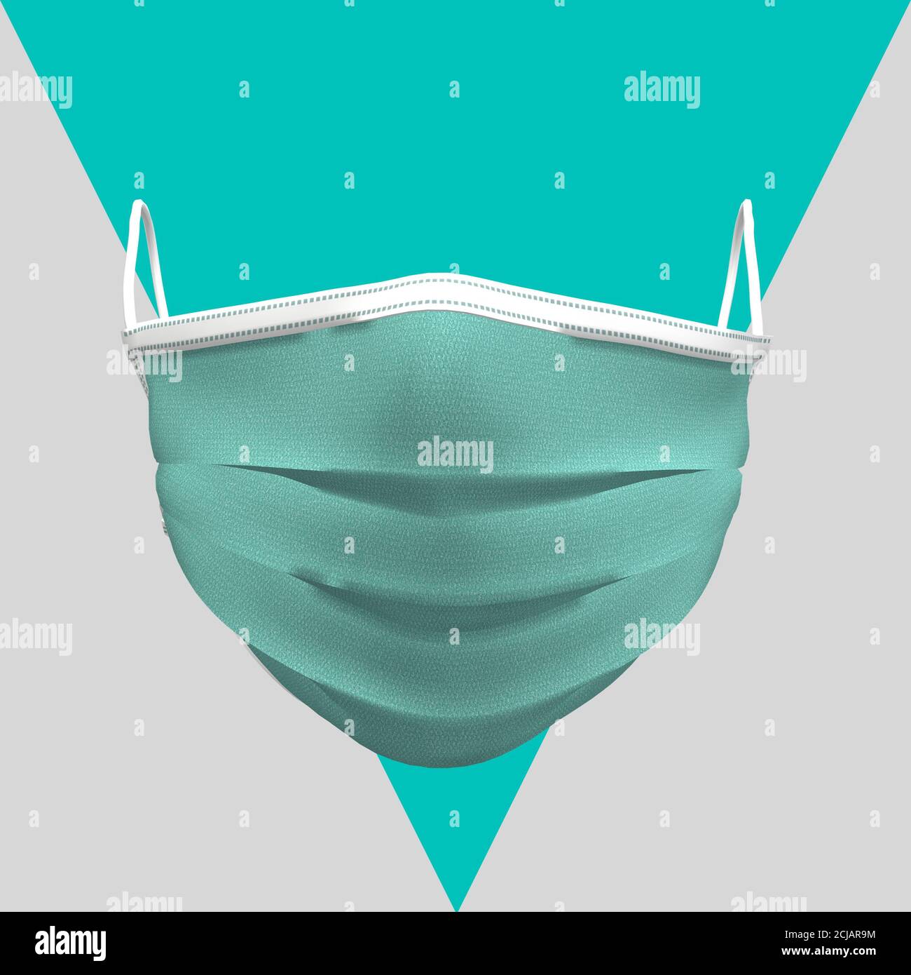 Digitally render of a surgical face mask, 3d illustration Stock Photo ...