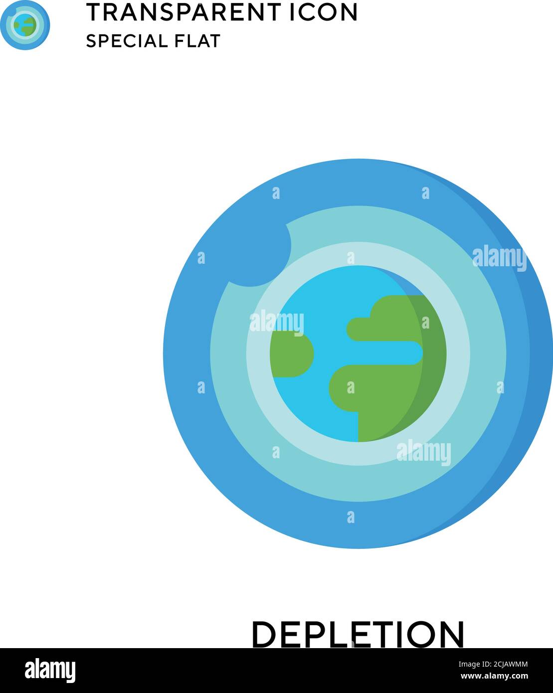 Depletion vector icon. Flat style illustration. EPS 10 vector Stock ...