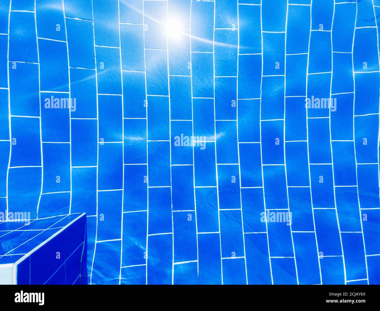 Pool tiles. View from above Stock Photo - Alamy
