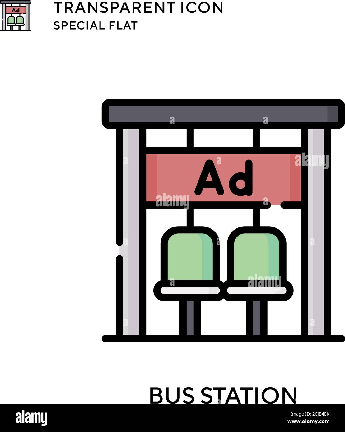 Bus shelter poster, man Stock Vector Images - Alamy