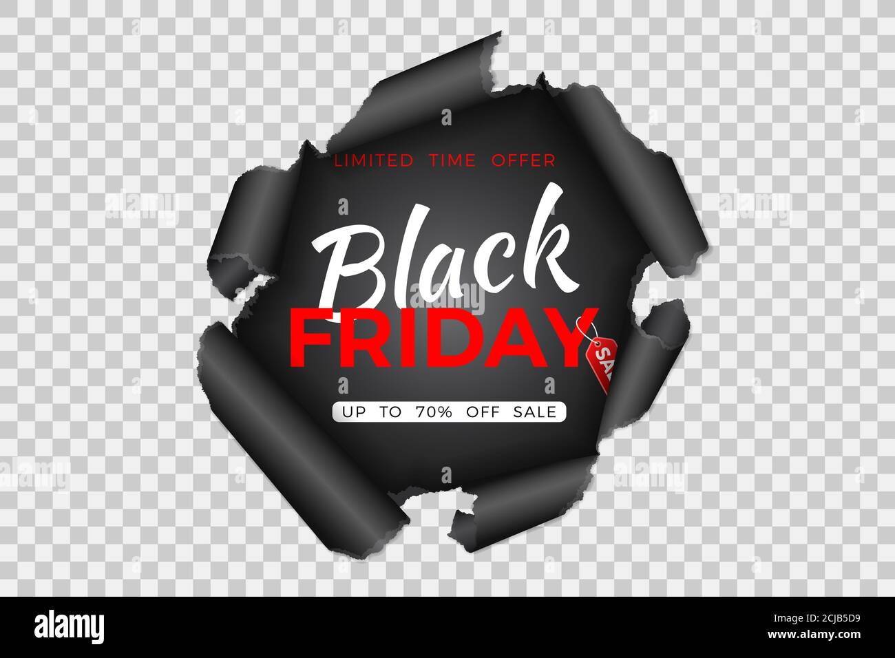 Black paper hole realistic Stock Vector Images - Alamy