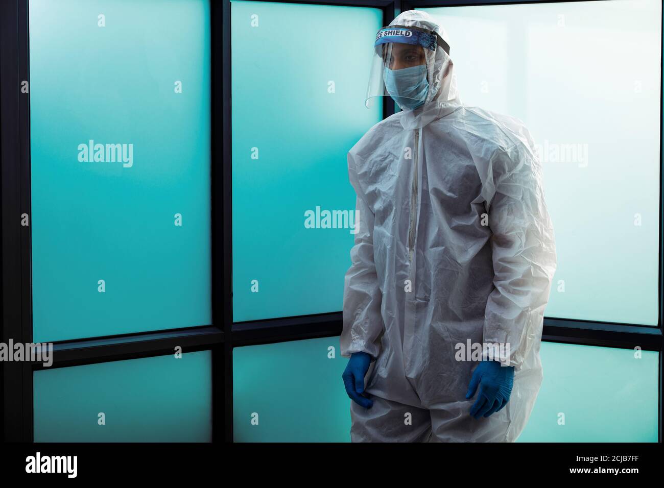 Doctor standing alone and relaxing after a hectic day Stock Photo - Alamy
