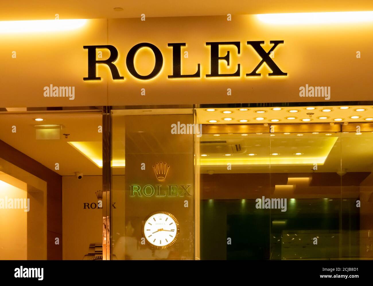 PARIS, FRANCE - September Circa, 2020. Rolex shop at duty free ...