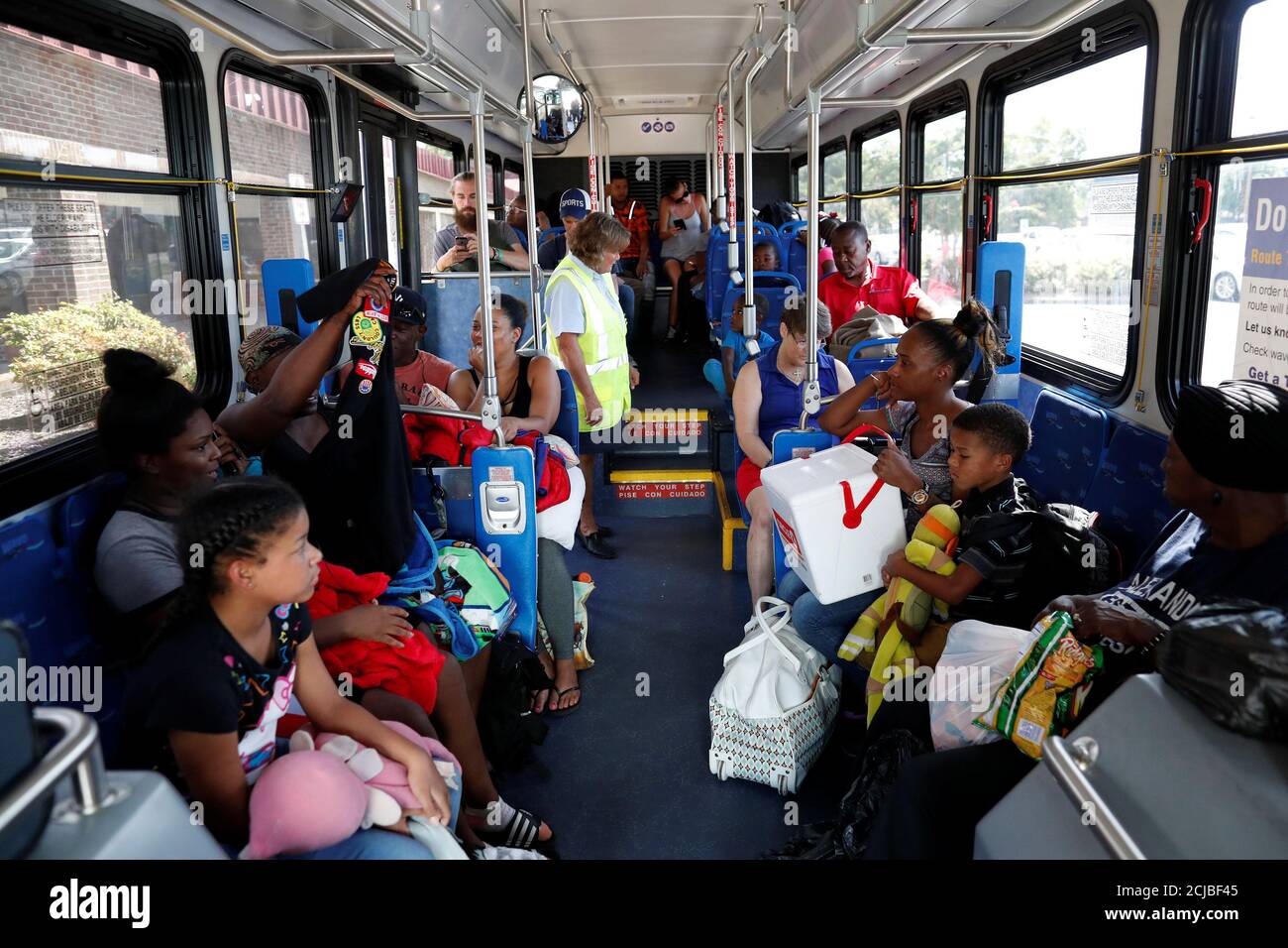 Hurricane evacuation bus hi-res stock photography and images - Alamy