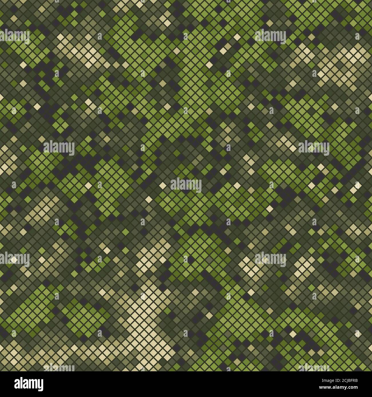 Seamless digital woodland pixel camo texture vector for army textile ...
