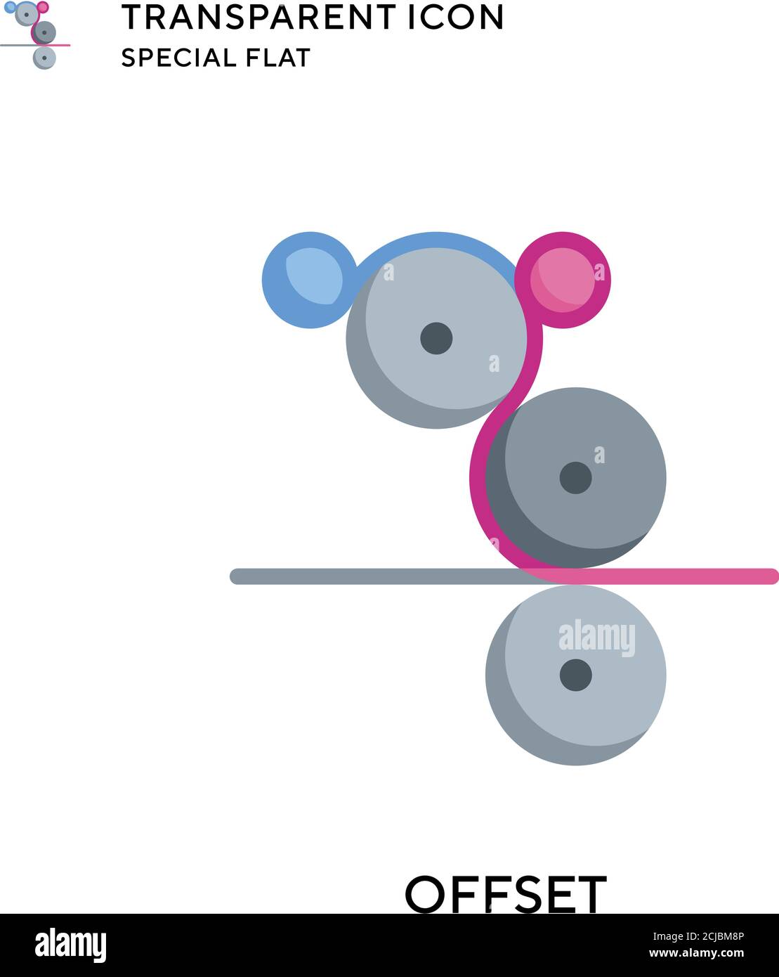 Offset vector icon. Flat style illustration. EPS 10 vector Stock Vector ...