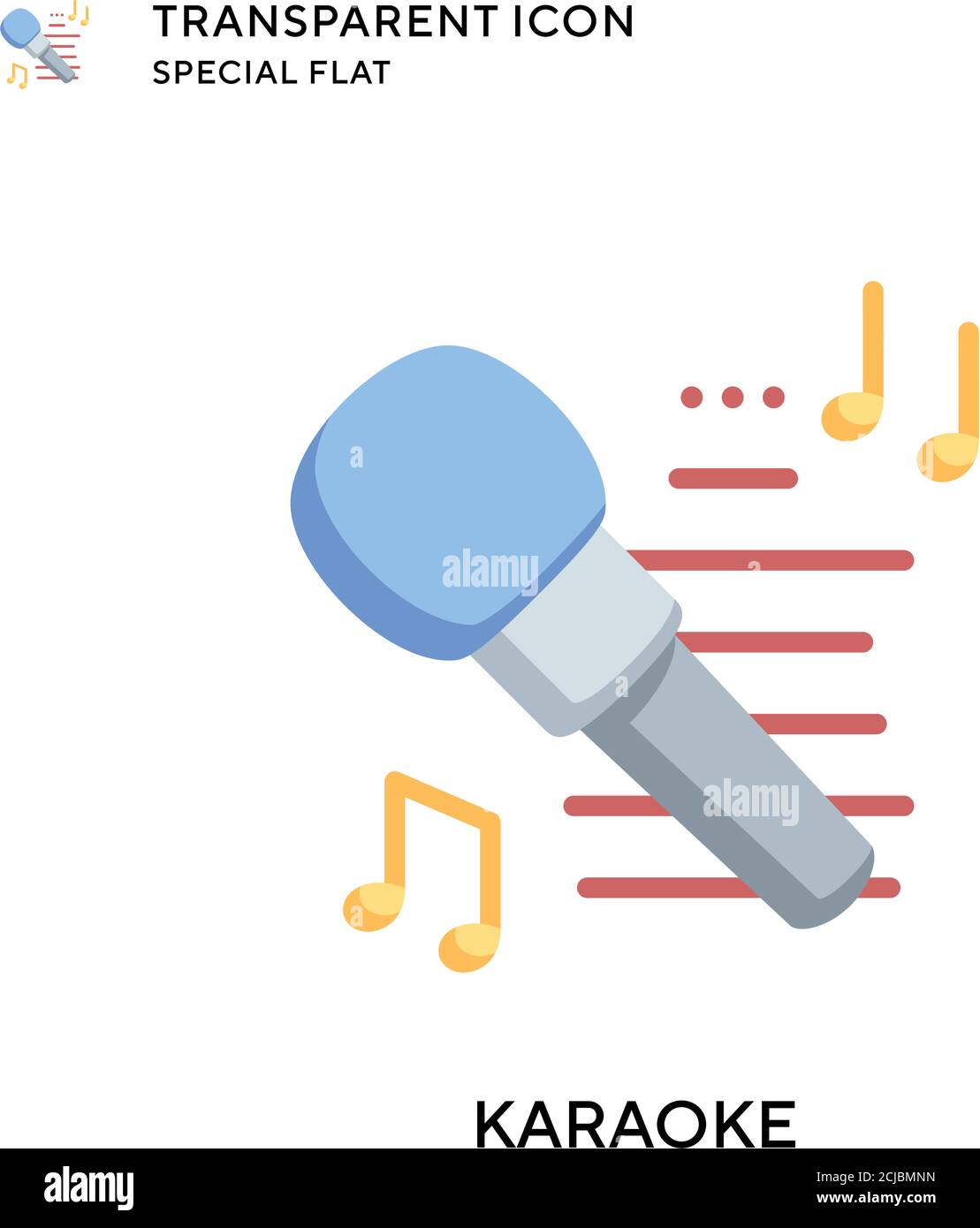 Karaoke vector icon. Flat style illustration. EPS 10 vector Stock ...