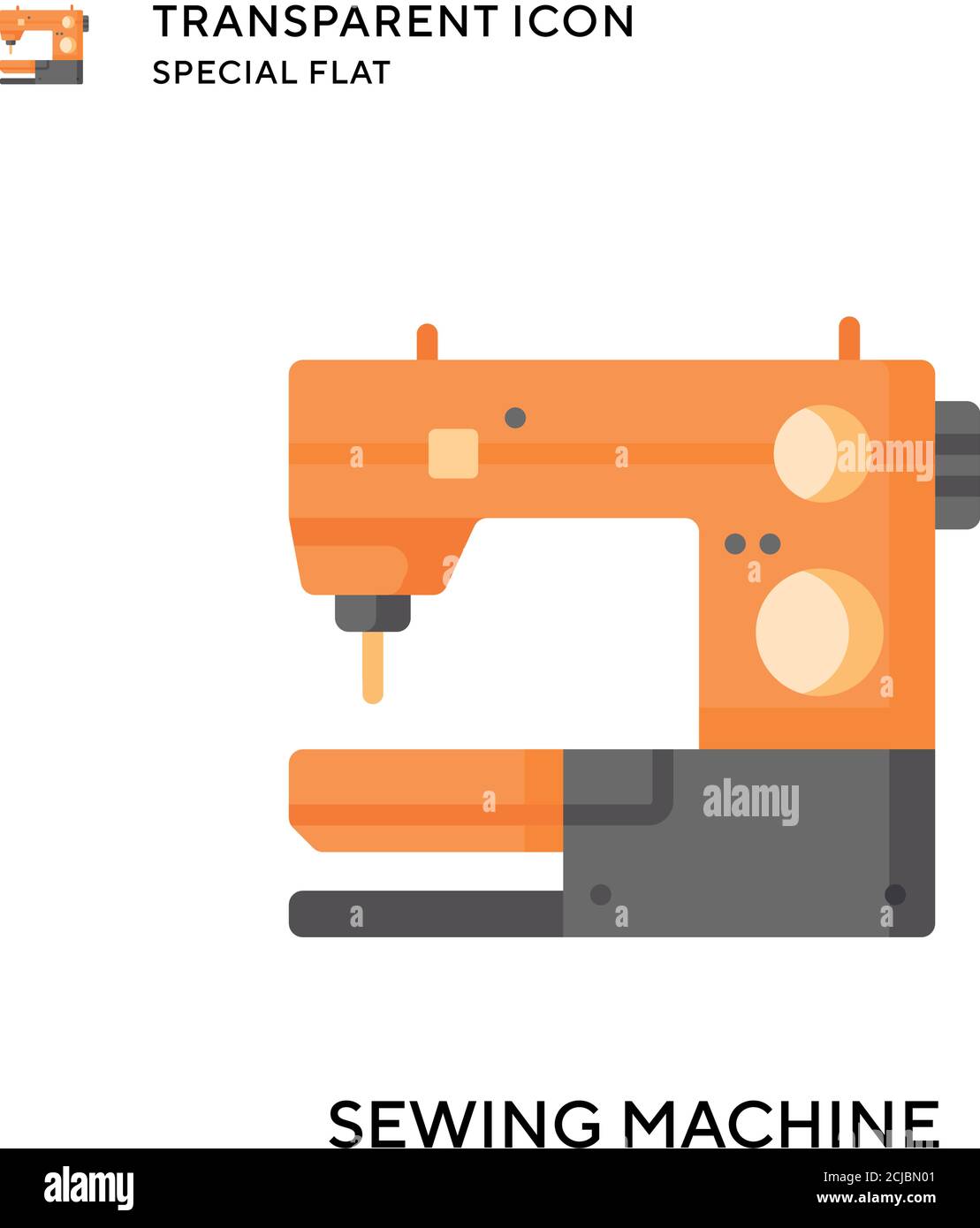 Sewing machine vector icon. Flat style illustration. EPS 10 vector ...
