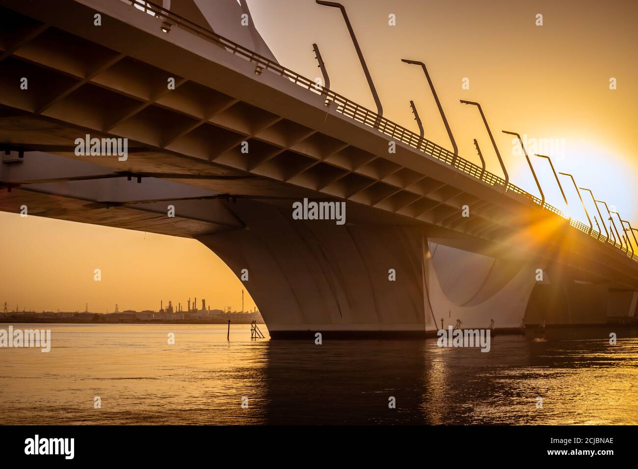 Sheikh Zayed Bridge in the morning, Abu Dhabi,Middle East, United Arab ...