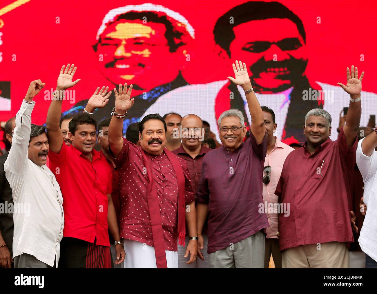 Gotabaya Rajapaksa And Mahinda Rajapaksa High Resolution Stock ...