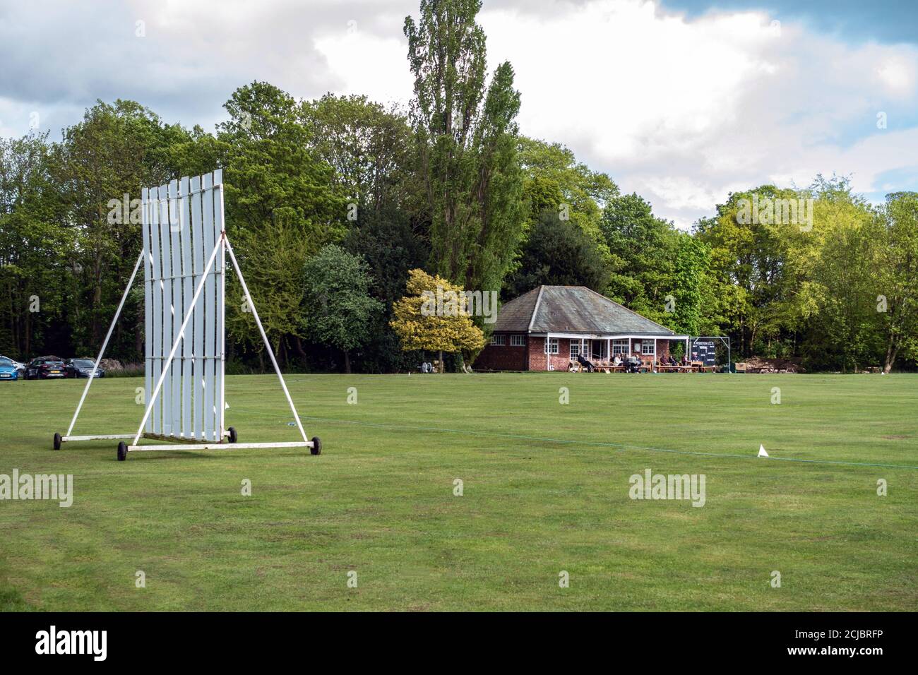 Cricket sight screen hi-res stock photography and images - Alamy