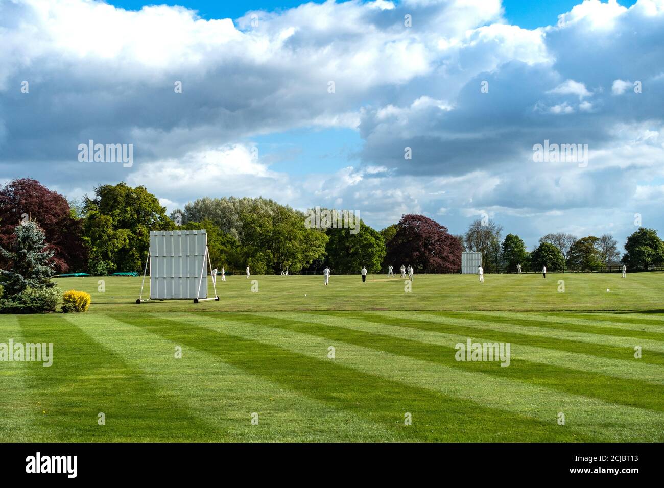 Wiseton Cricket Club playing at the village cricket ground at Wiseton ...