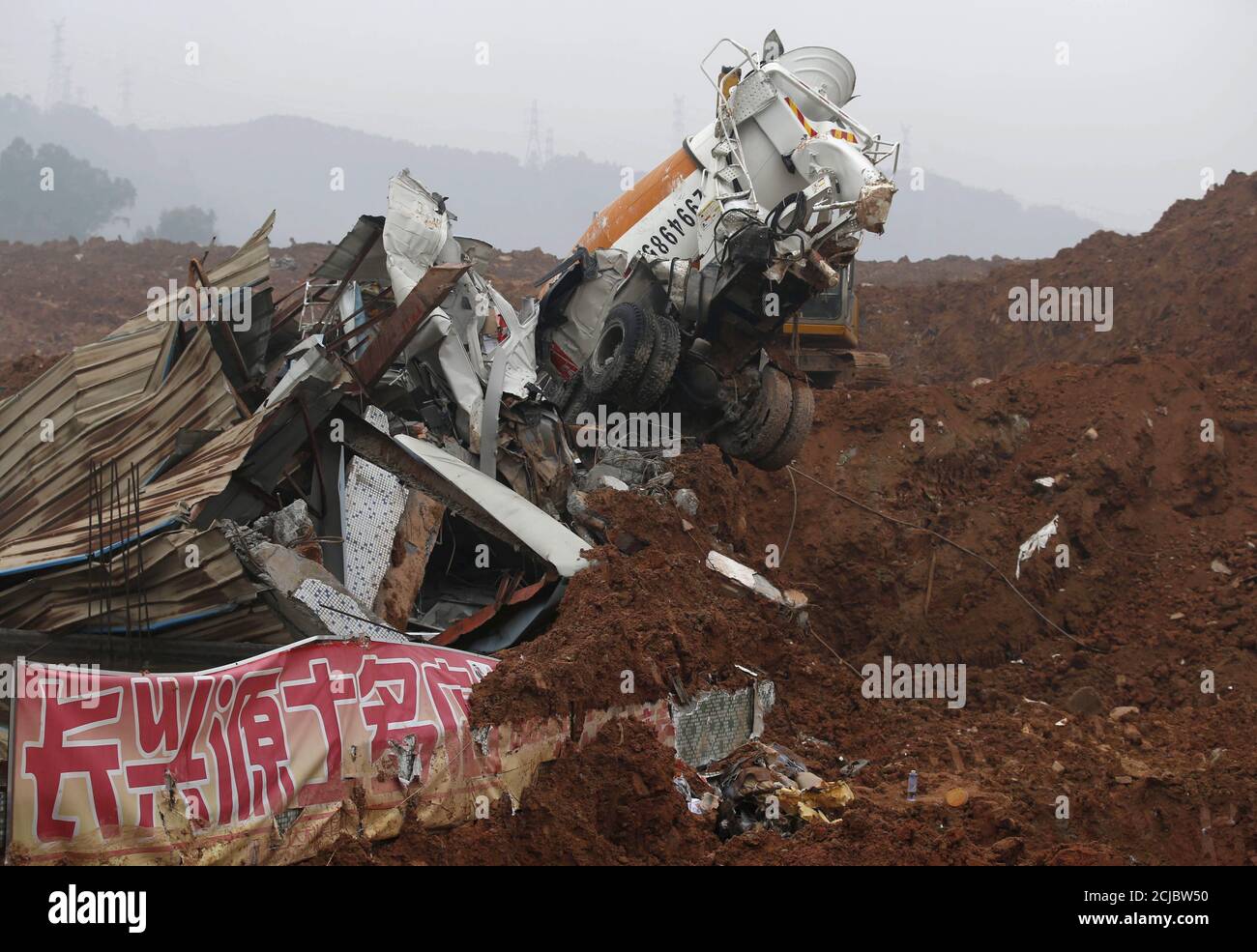Mixer truck accident hi-res stock photography and images - Alamy