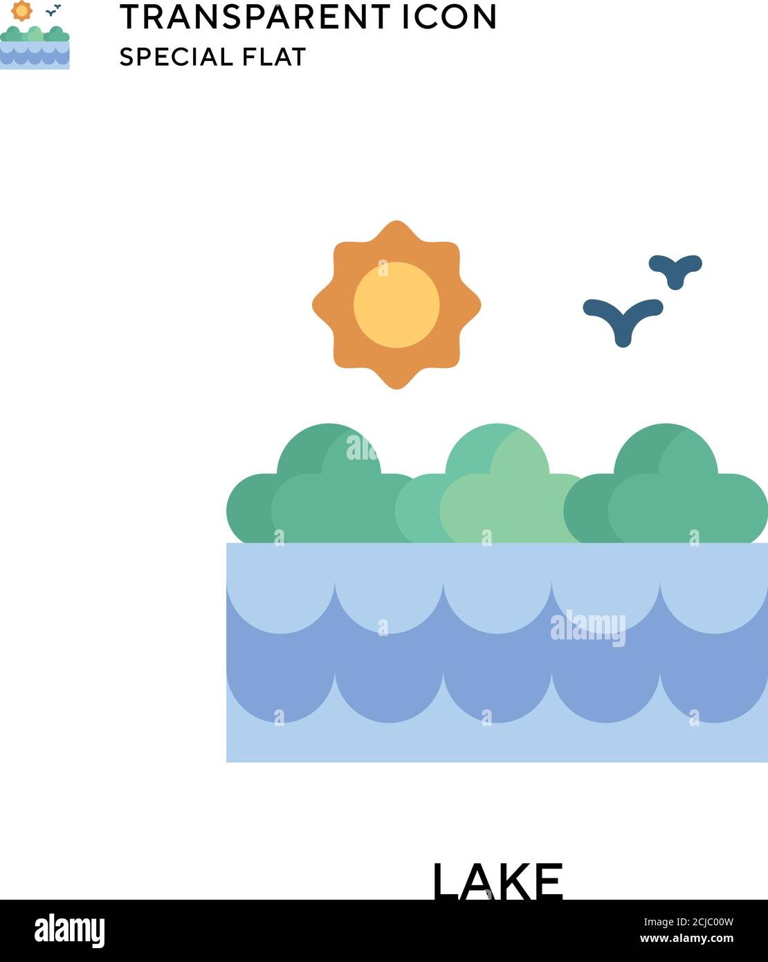 Flat lakes Stock Vector Images - Alamy
