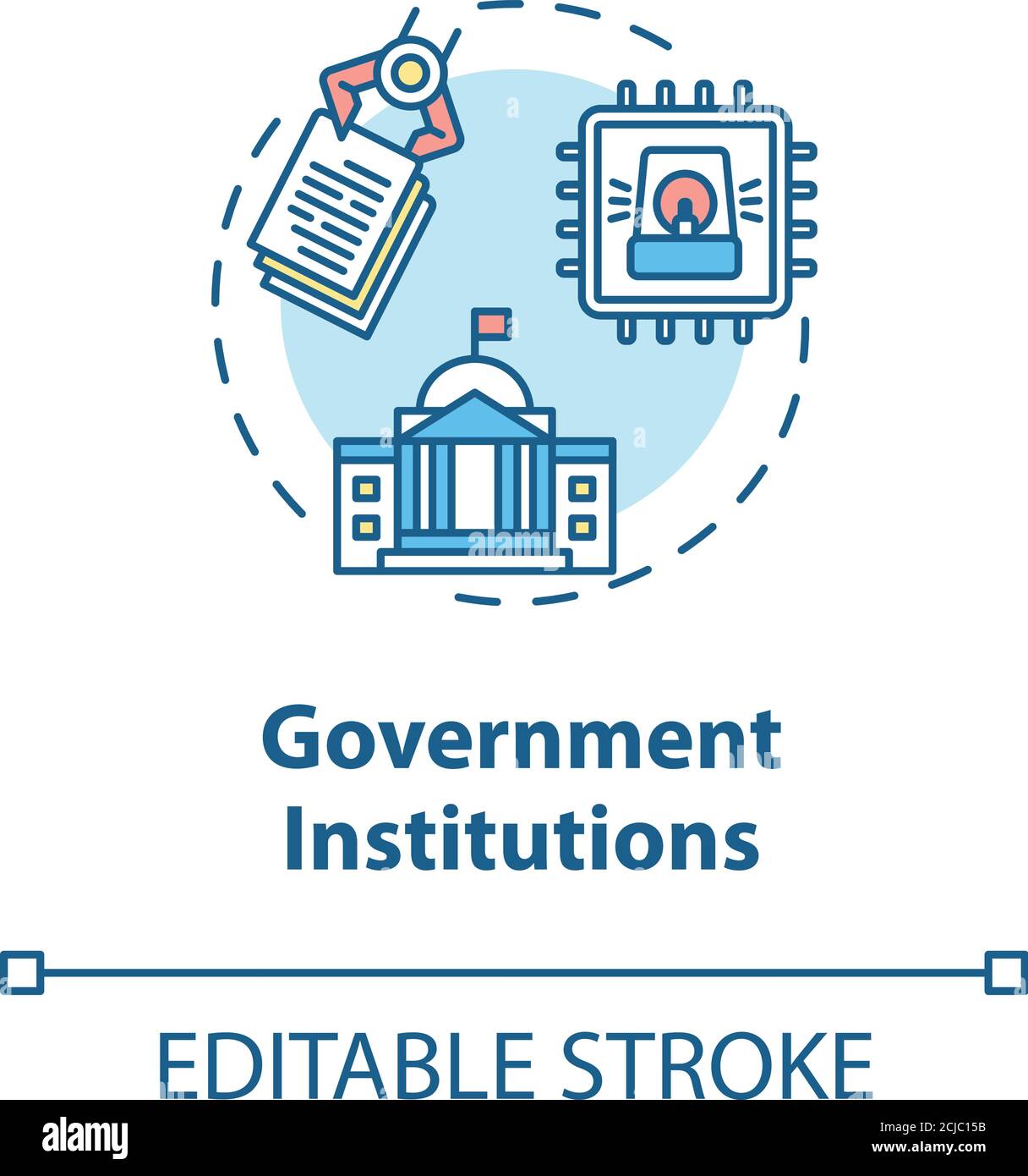 Government institutions concept icon Stock Vector Image & Art - Alamy