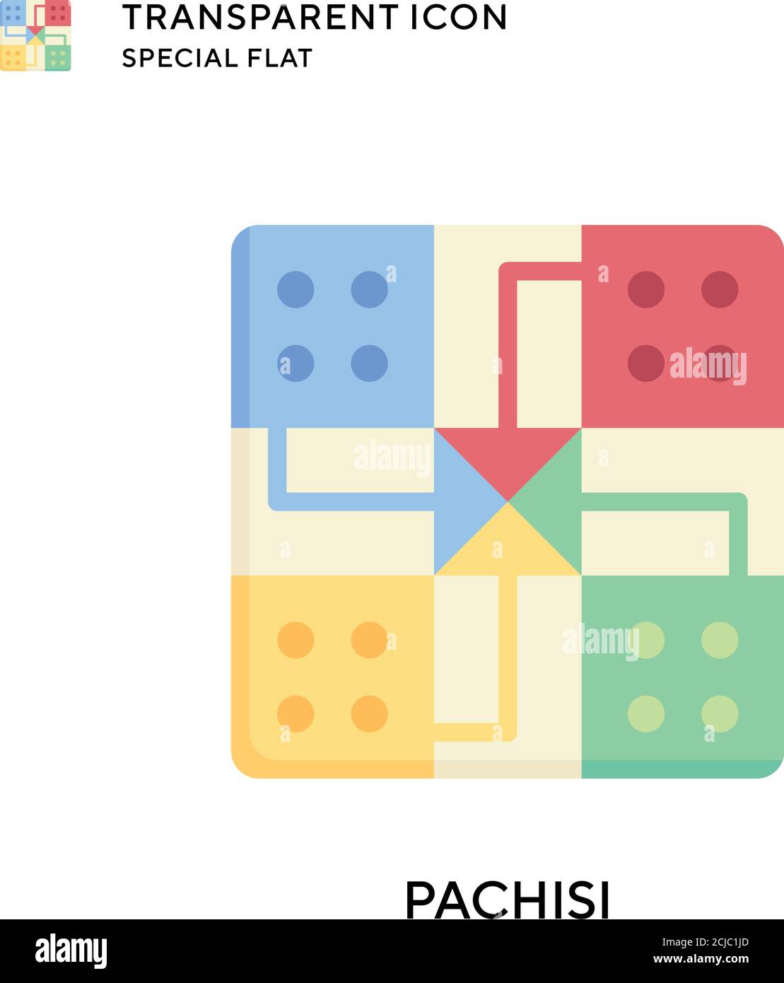 Pachisi vector icon. Flat style illustration. EPS 10 vector Stock ...