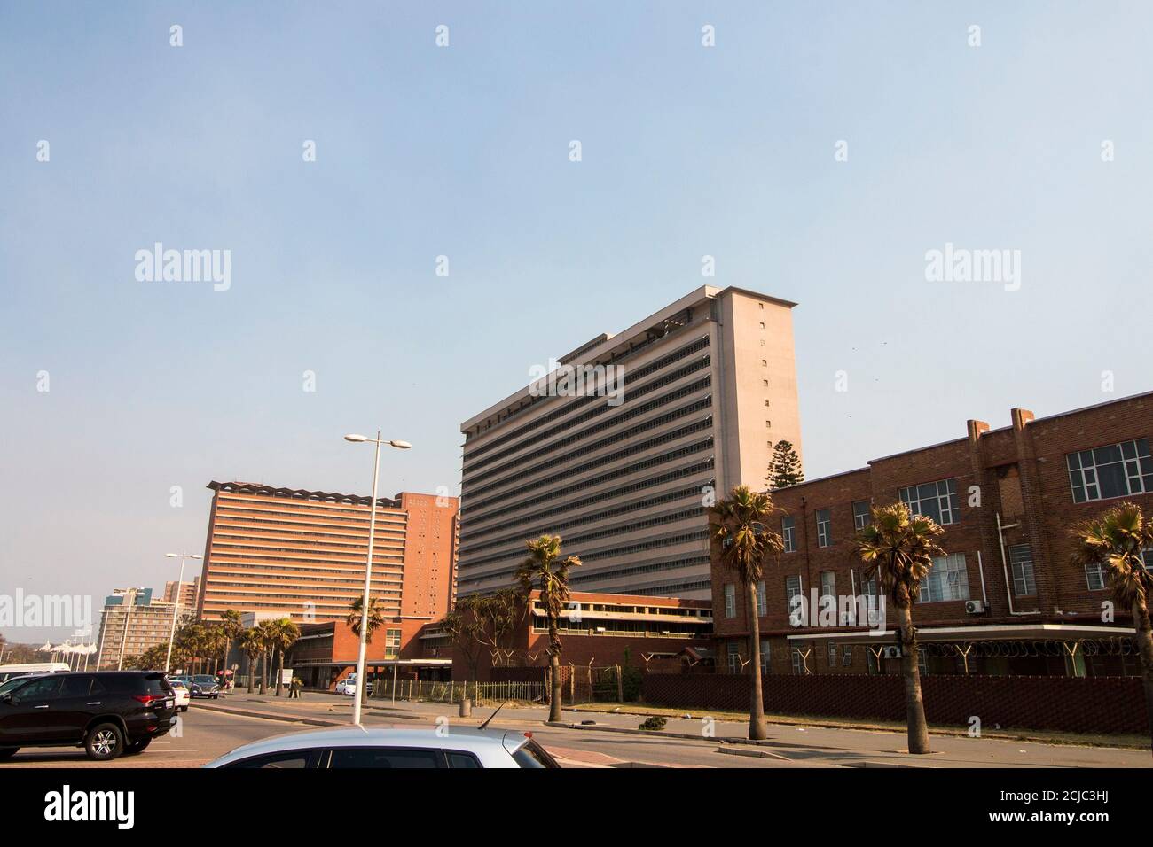Addington hospital on Durban beachfront as seen from golden mile Stock ...
